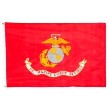US Marine Flag, Retired Heavy Duty, 3x5 | frontlineflags.com